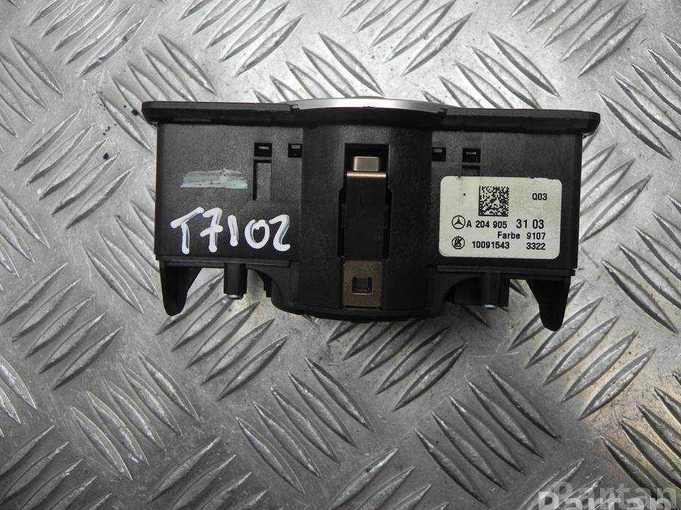 Light switch A2049053103 Mercedes-Benz C-CLASS 2013