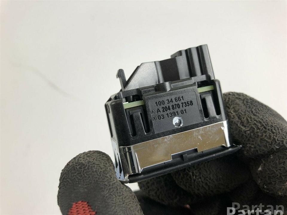 Switch for electric windows A2048707358 Mercedes-Benz C-CLASS 2010