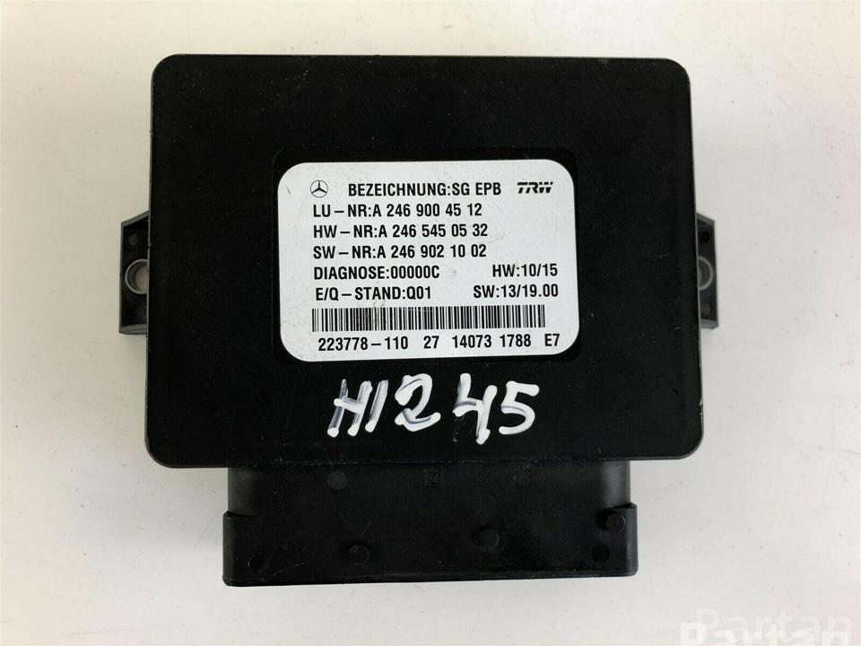 Control Units A2469004512 Mercedes-Benz A-CLASS 2015